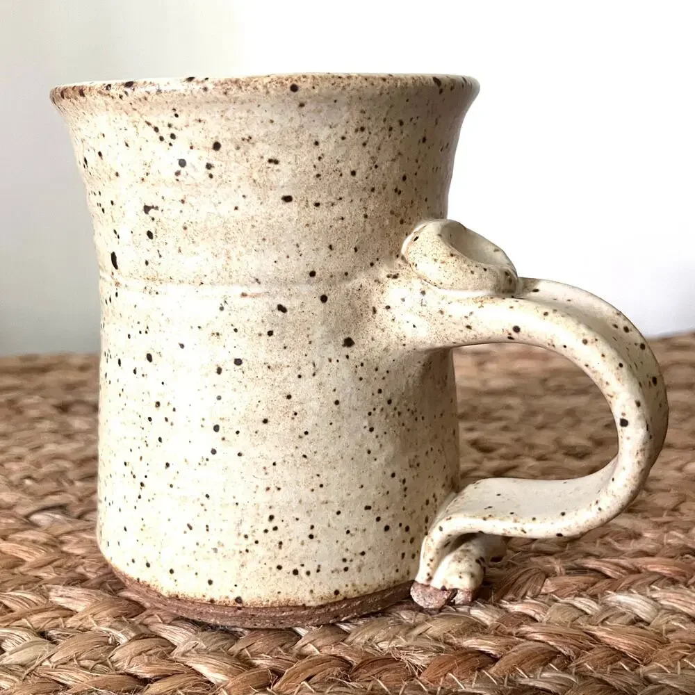 Handmade | Dining | Novelty Handmade Pottery Mustache Face Mug With ...